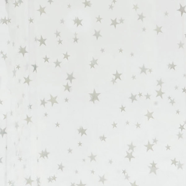 Silver Stars Cello Bags, 4x2.5x9.5", 100 Pack | Nashville Wraps