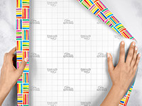 Colorful Lines Wrapping Paper, 30"x208', Quarter Ream Roll | Nashville ...