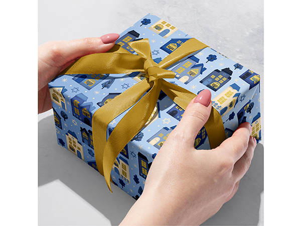 Hanukkah House Wrapping Paper, 30"x208', Quarter Ream Roll | Nashville ...