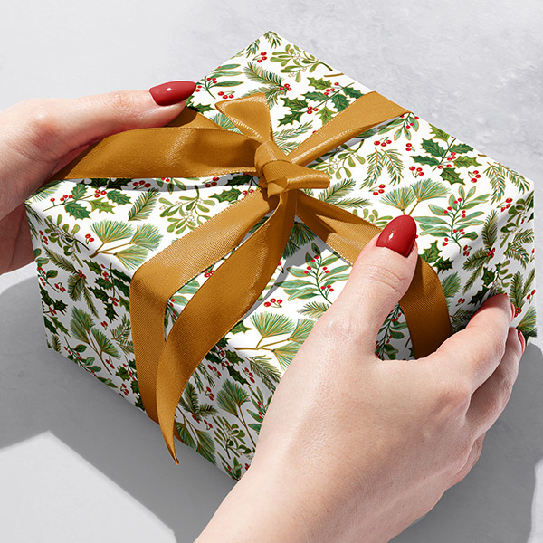 Winter Branches Wrapping Paper, 24"x208', Quarter Ream Roll | Nashville ...
