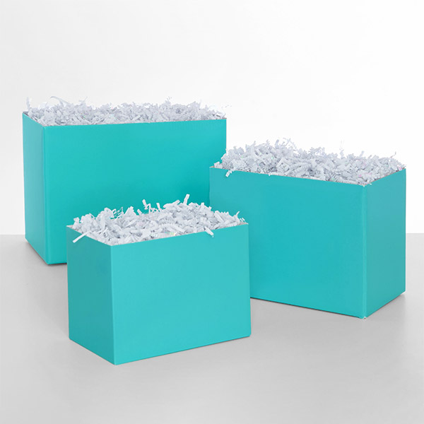 Medium Light Blue Gift Basket Boxes | Nashville Wraps