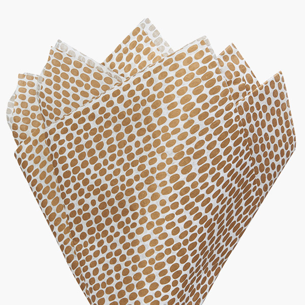 Gilded Pebbles Tissue Paper, 20x30", Bulk 120 Sheet Pack | Nashville Wraps