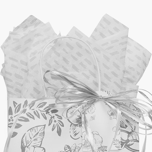 *Gray Brushstrokes Tissue Paper 20x30", Bulk 240 Sheet Pack | Nashville ...