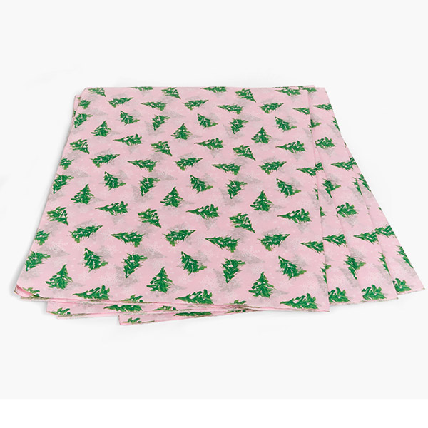 Pink Christmas Trees Tissue Paper, 20x30", Bulk 240 Sheet Pack ...