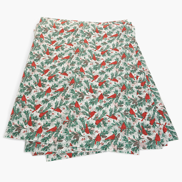 Christmas Cardinal Tissue Paper, 20x30", Bulk 240 Sheet Pack ...